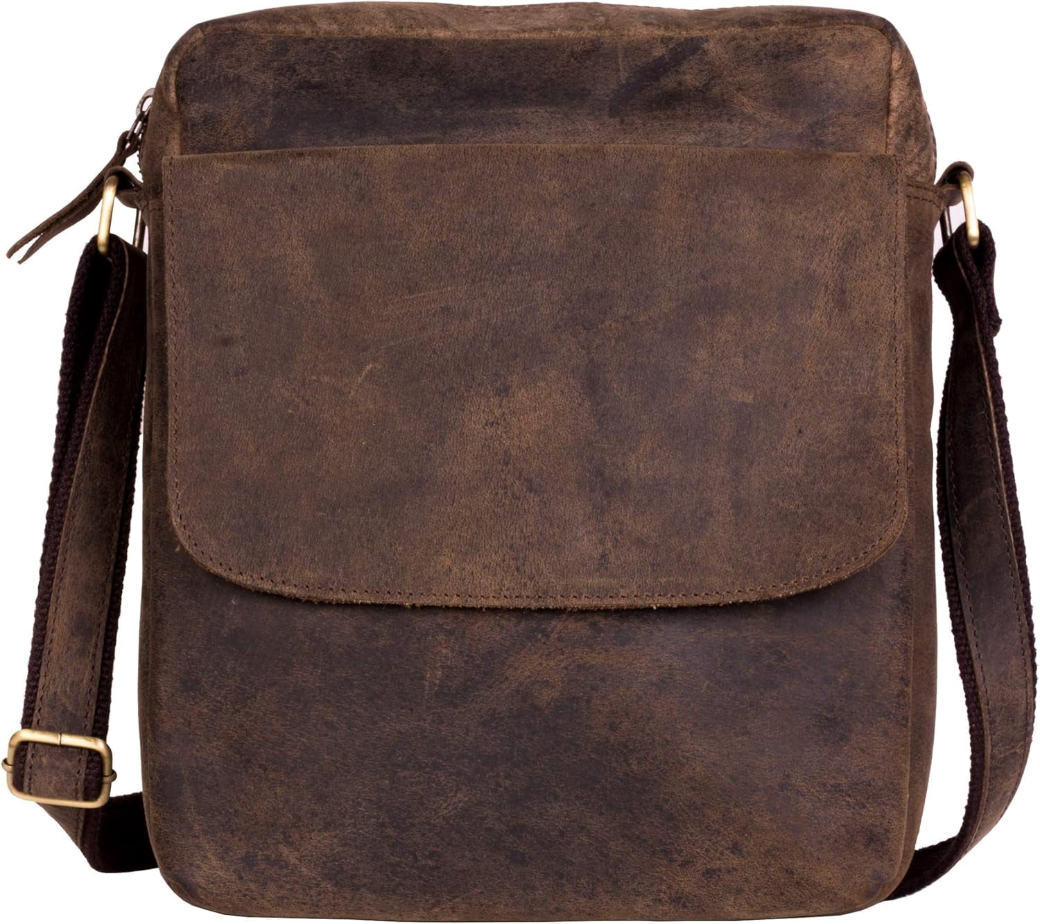 WOVTE Leather crossbody bag messenger satchel tablet bag 11 inch for ...