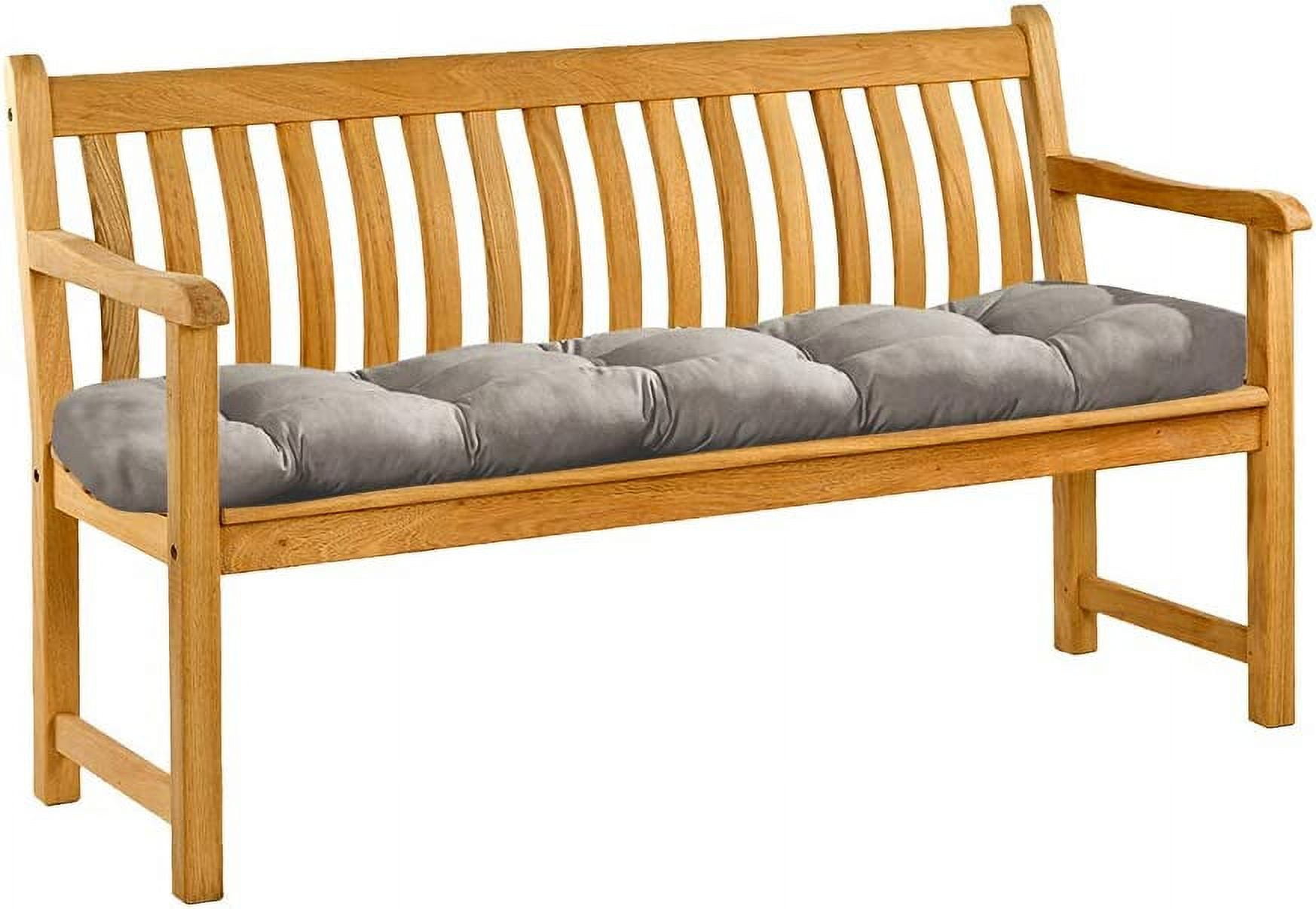 WOVTE Soft Bench Cushions 39"x20" Non-Slip Bench Pads with Ties Indoor ...