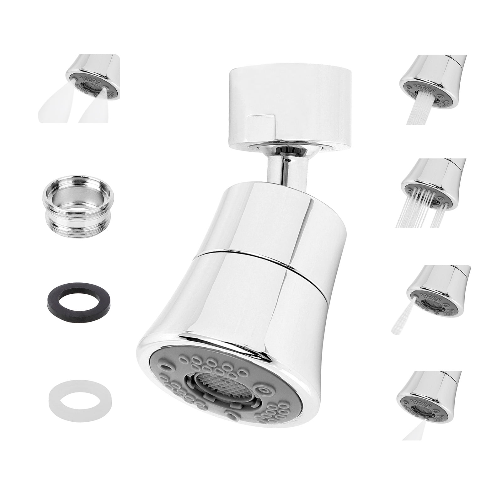 WOVTE Tap Aerator, Kitchen Sink Faucet Aerator 5 Modes Spray Function ...