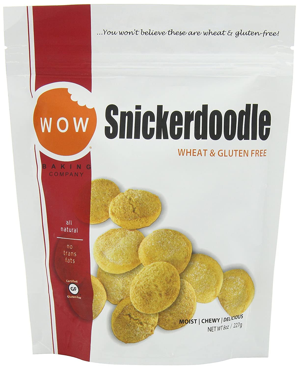 WOW BAKING COMPANY Cookies, Snickerdoodle, 8-Ounce (Pack of 6 ...