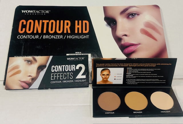 WOW FACTOR COSMETICS CONTOUR HD 1 - 3 SHADE - COUNTOUR / BRONZER / HIGHLIGHT - Walmart.com