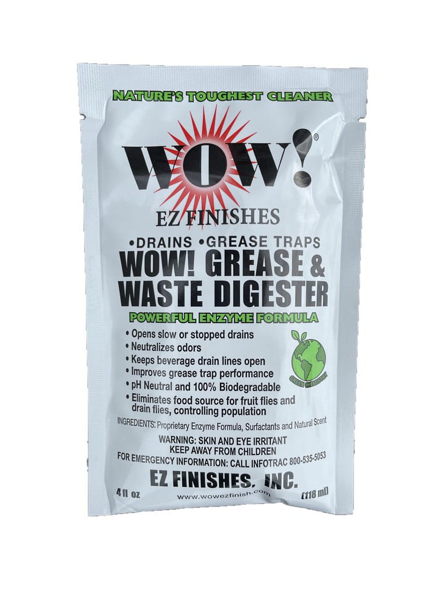 WOW! GREASE AND WASTE DIGESTER (CASE OF 32) - Walmart.com
