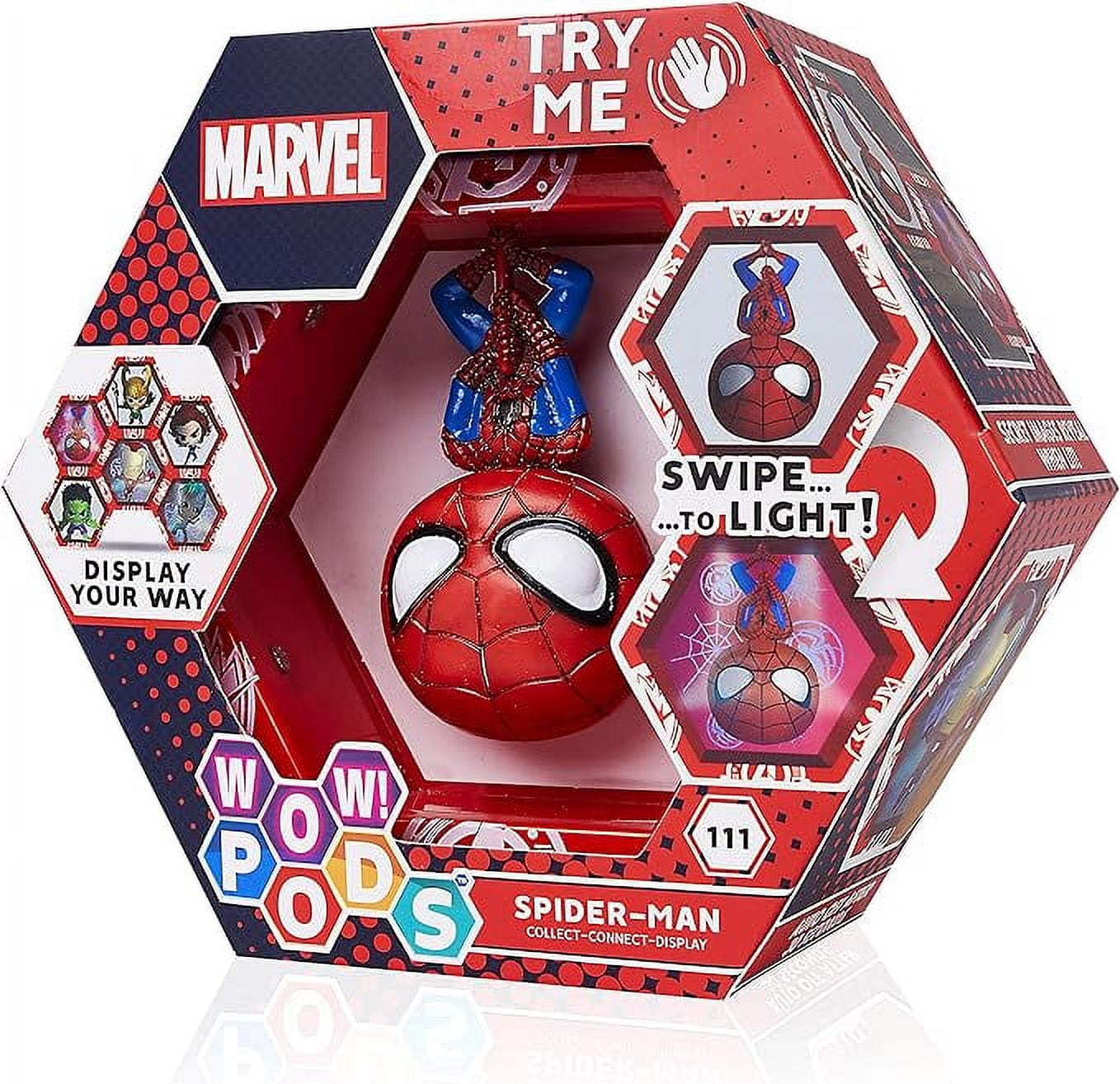 WOW! PODS Avengers Collection - Spider-Man | Superhero Light-Up Bobble ...