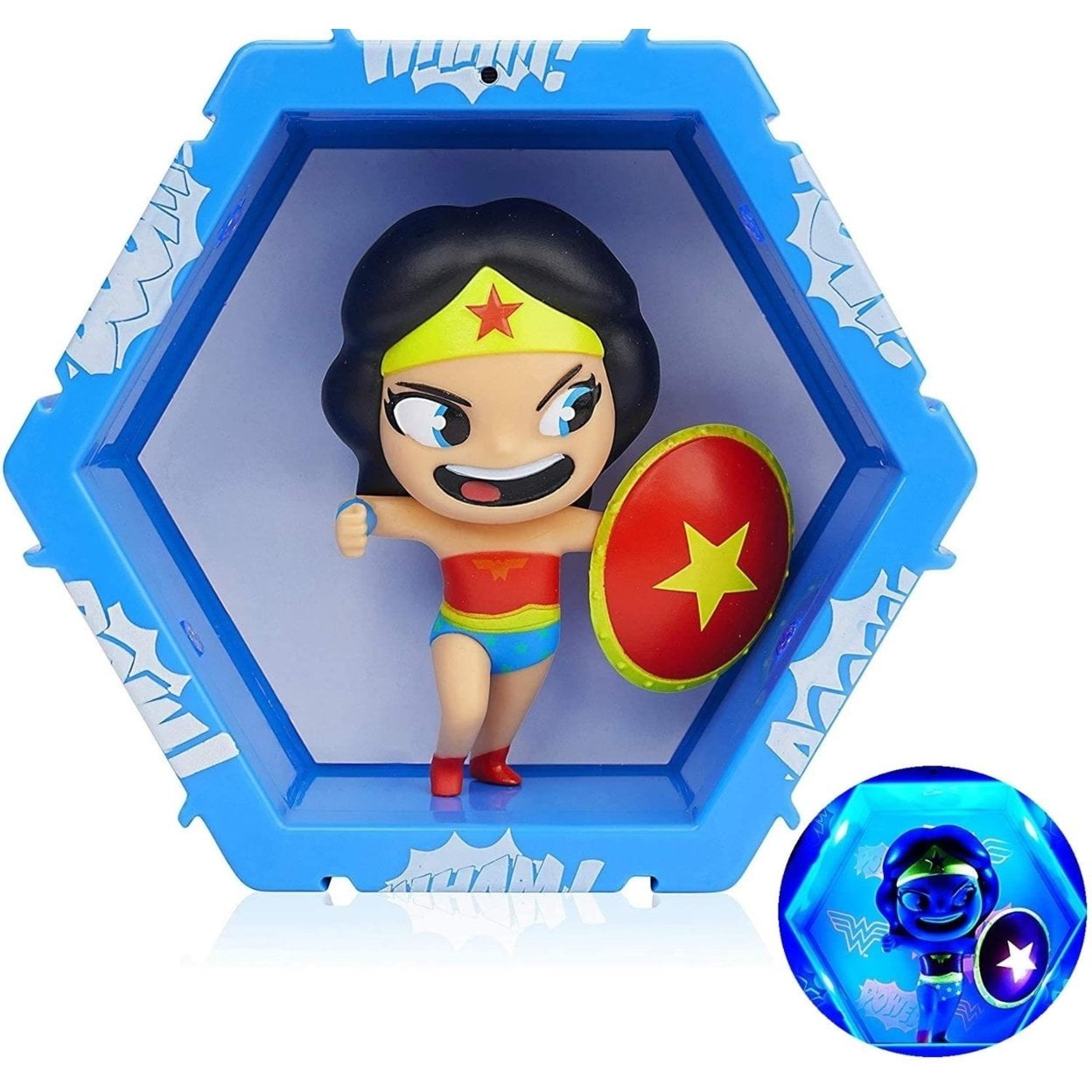 WOW Pods DC Comics Wonder Woman Swipe Light-Up Connect Figure Superhero Collectible Stuff ...