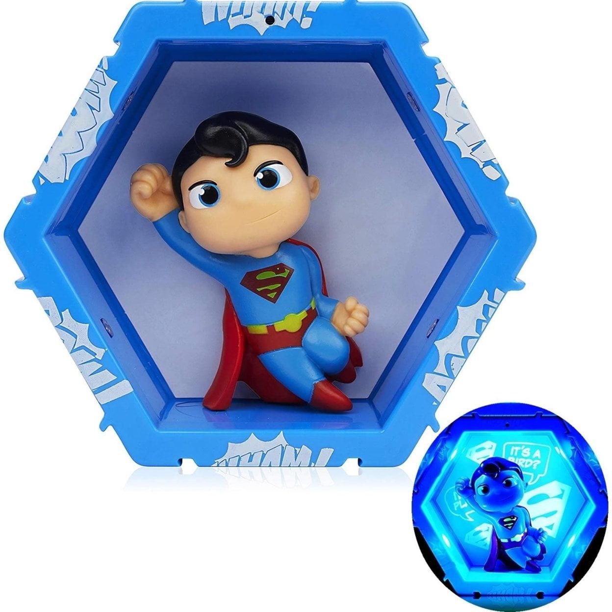 WOW Pods DC Universe Superman Swipe Light-Up Connect Figure Superhero ...
