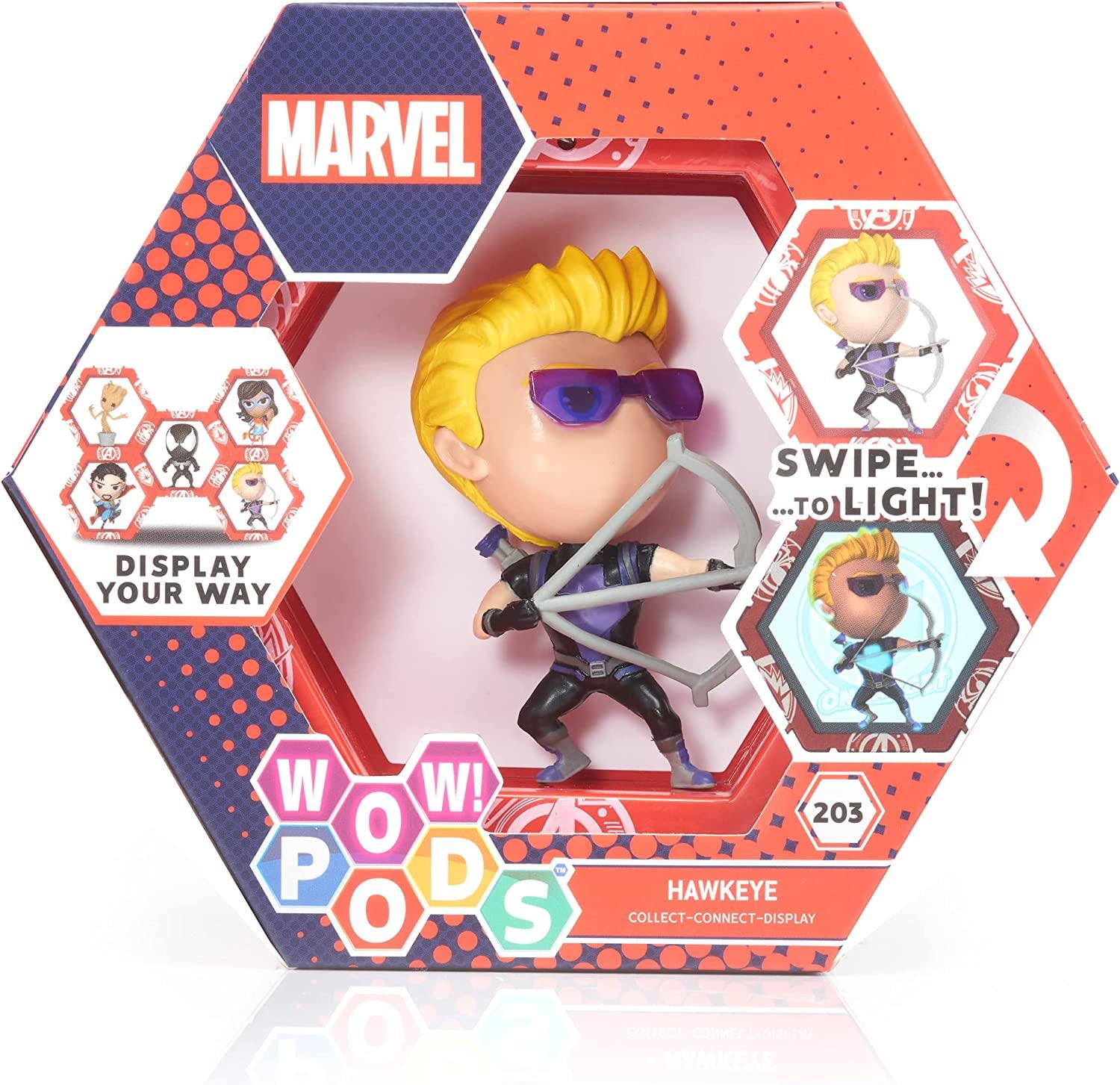 WOW Pods Hawkeye Connect Swipe Light-Up Figure Marvel Avengers Collection WOW! Stuff - Walmart.com