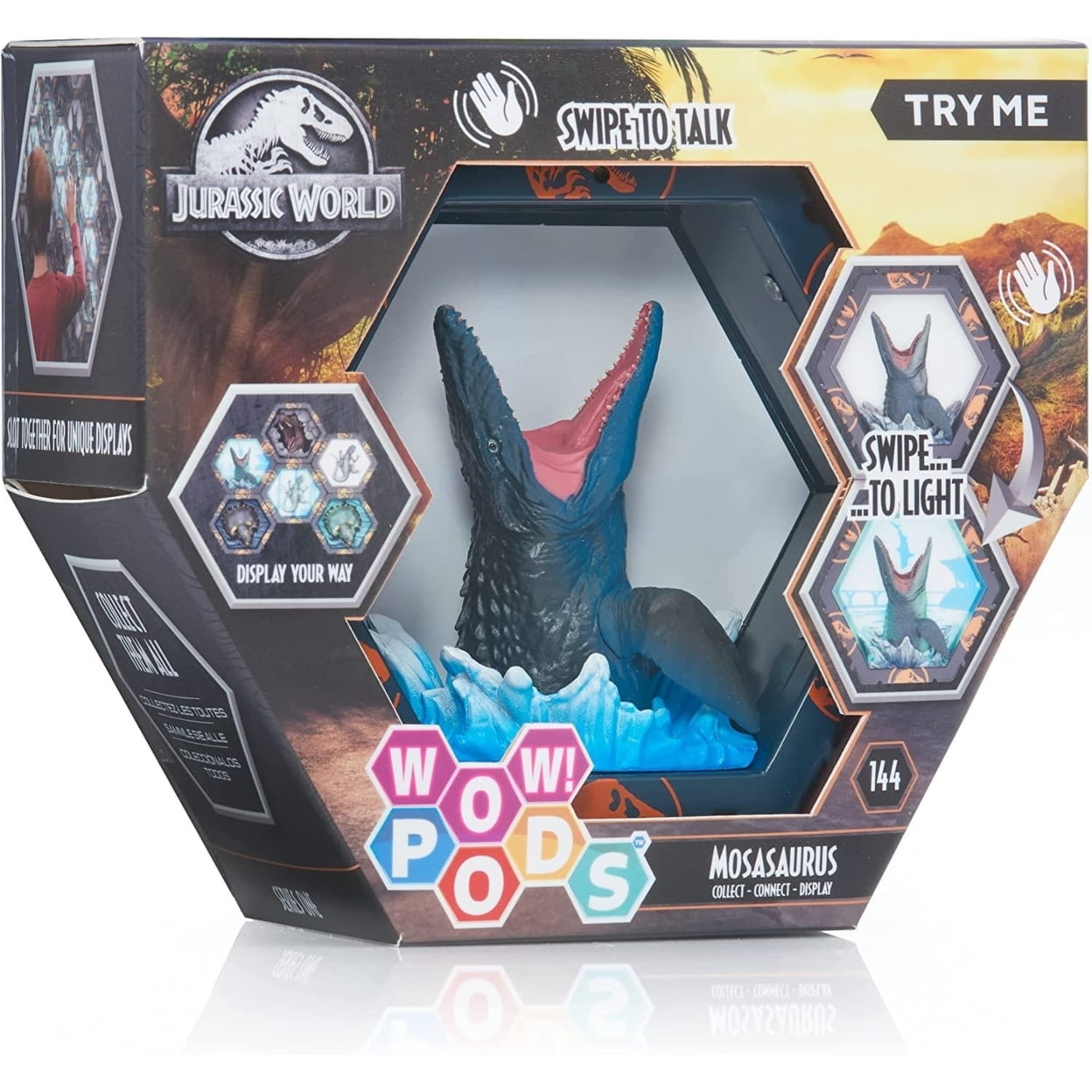 WOW Pods Mosasaurus Jurassic World Camp Cretaceous Light-Up Dinosaur ...