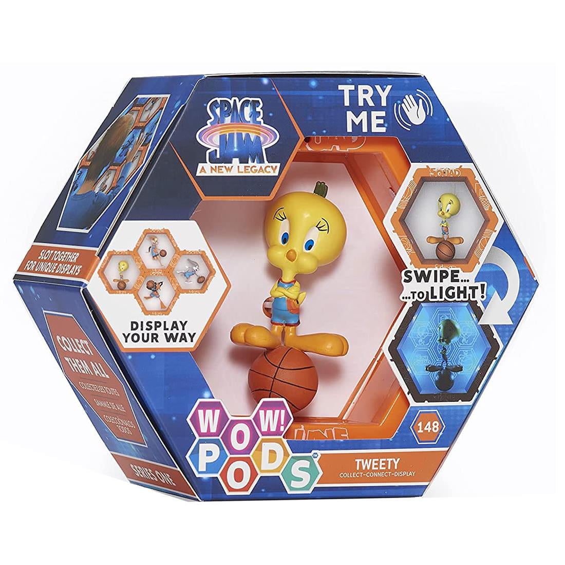 WOW Pods Tweety Pie Bird Space Jam New Legacy Light-Up Connect Figure ...