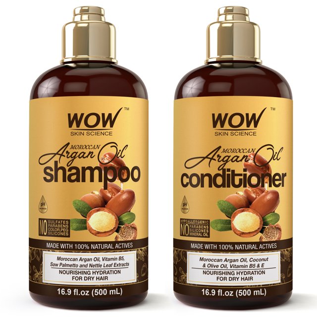WOW Skin Science Nourishing, Repairing Daily Shampoo & Conditioner with ...