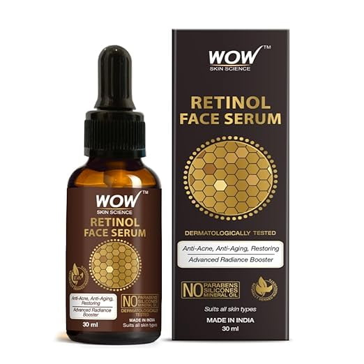 WOW Skin Science Retinol Face Serum - Oil Free - Skin Plumping, Boost ...