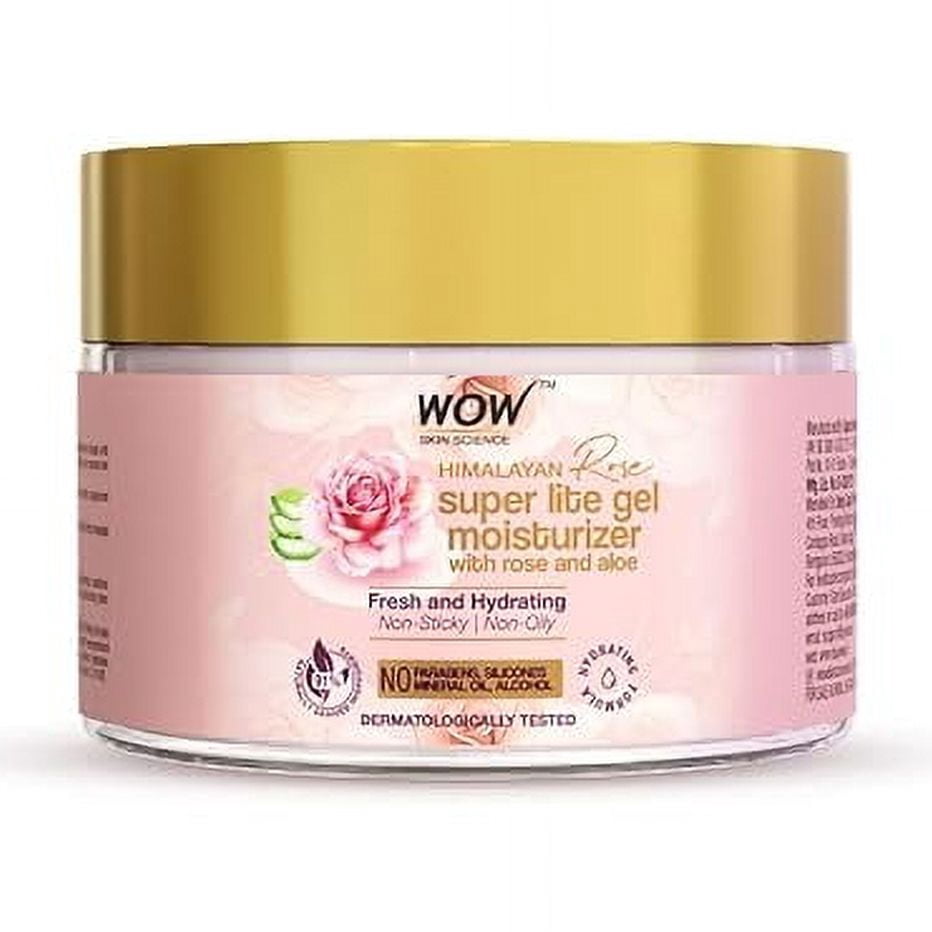 WOW Skin Science Super Light Rose Aloe Gel Moisturizer | Instant ...