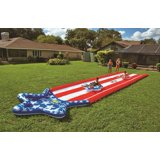 WOW Sports Big Outdoor Wet Inflatable Family Americana Stars & Stripes ...