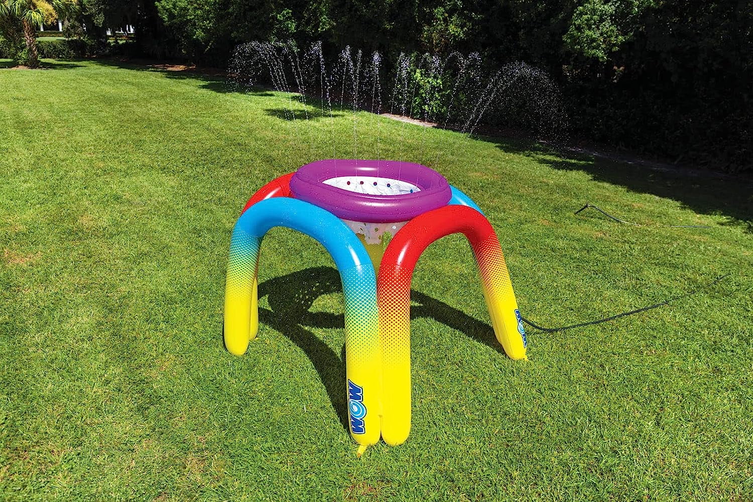 WOW Sports Giant Jam 6ft Sprinkler Game, Outdoor Rainbow Water Toy for ...