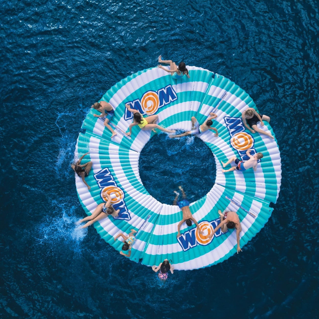 WOW Sports Inflatable Water Walkway and SUP Dock Island, 30 Gauge PVC ...