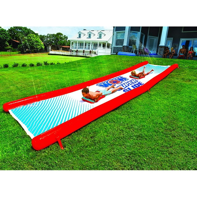 WOW Sports Backyard Super Slide - Giant Slip and Slide with Sprinkler ...