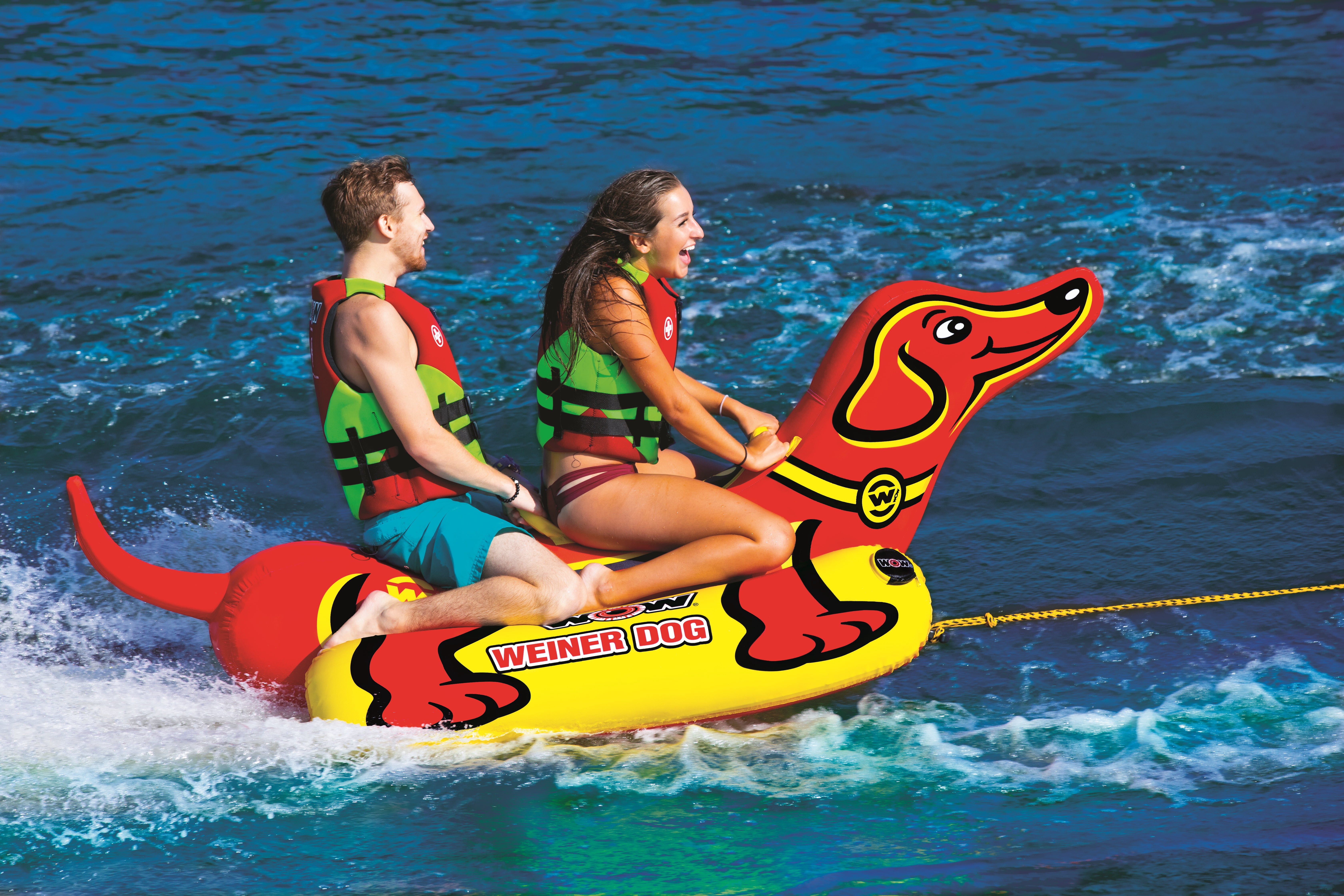 WOW Sports Water Boat Inflatable Weiner Dog 3 Towable (19-1010 ...