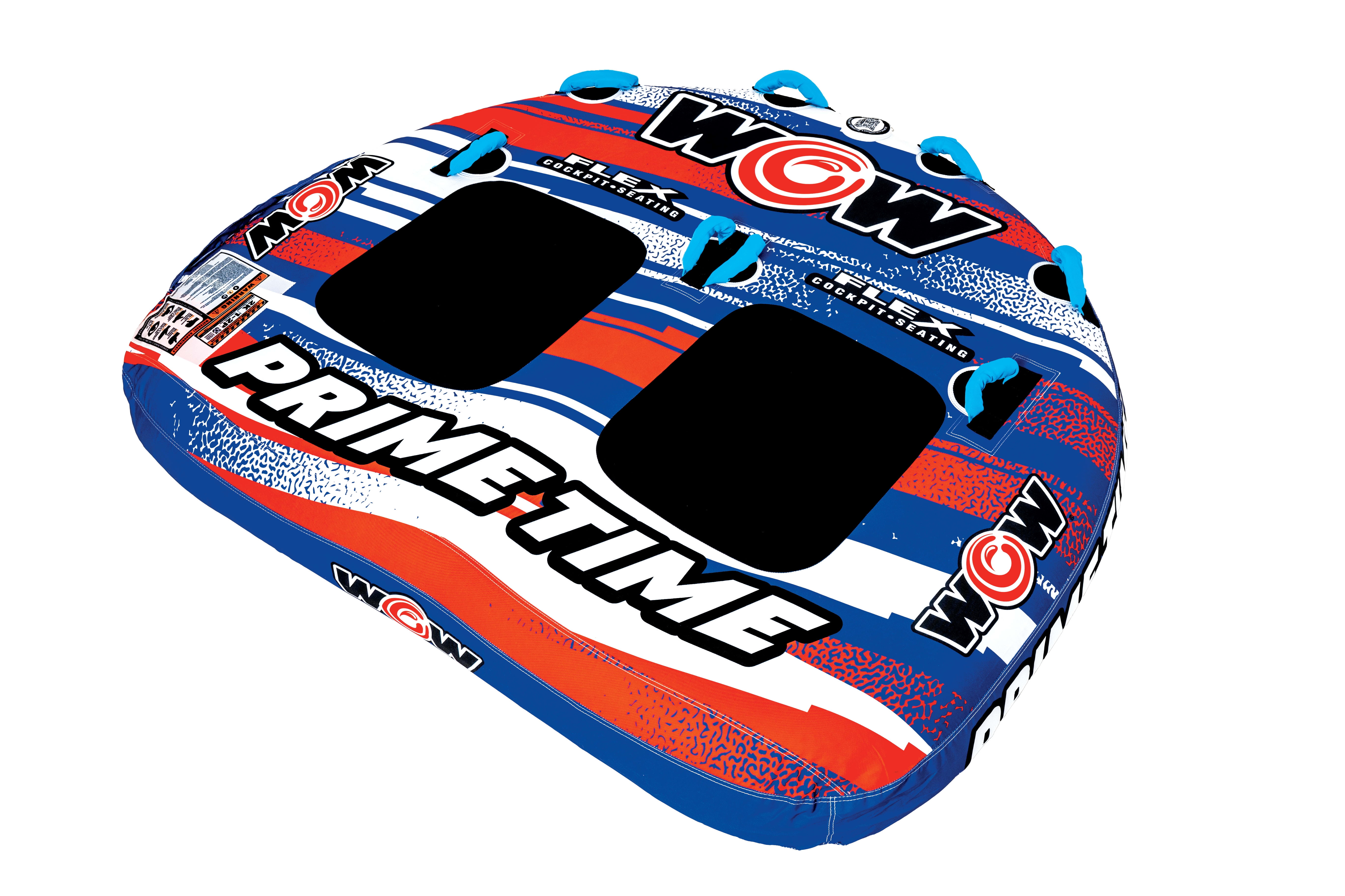 WOW Watersports Prime Time 2 Person Inflatable Towable Tube for Boating ...