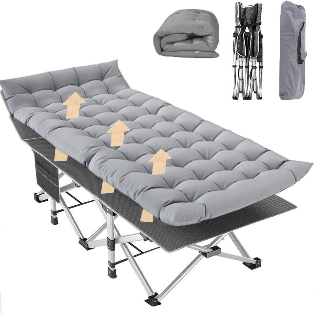 WOWDVOV Folding Camping Cot for Adults, 75”×28” , Outdoor Sleeping Cots ...