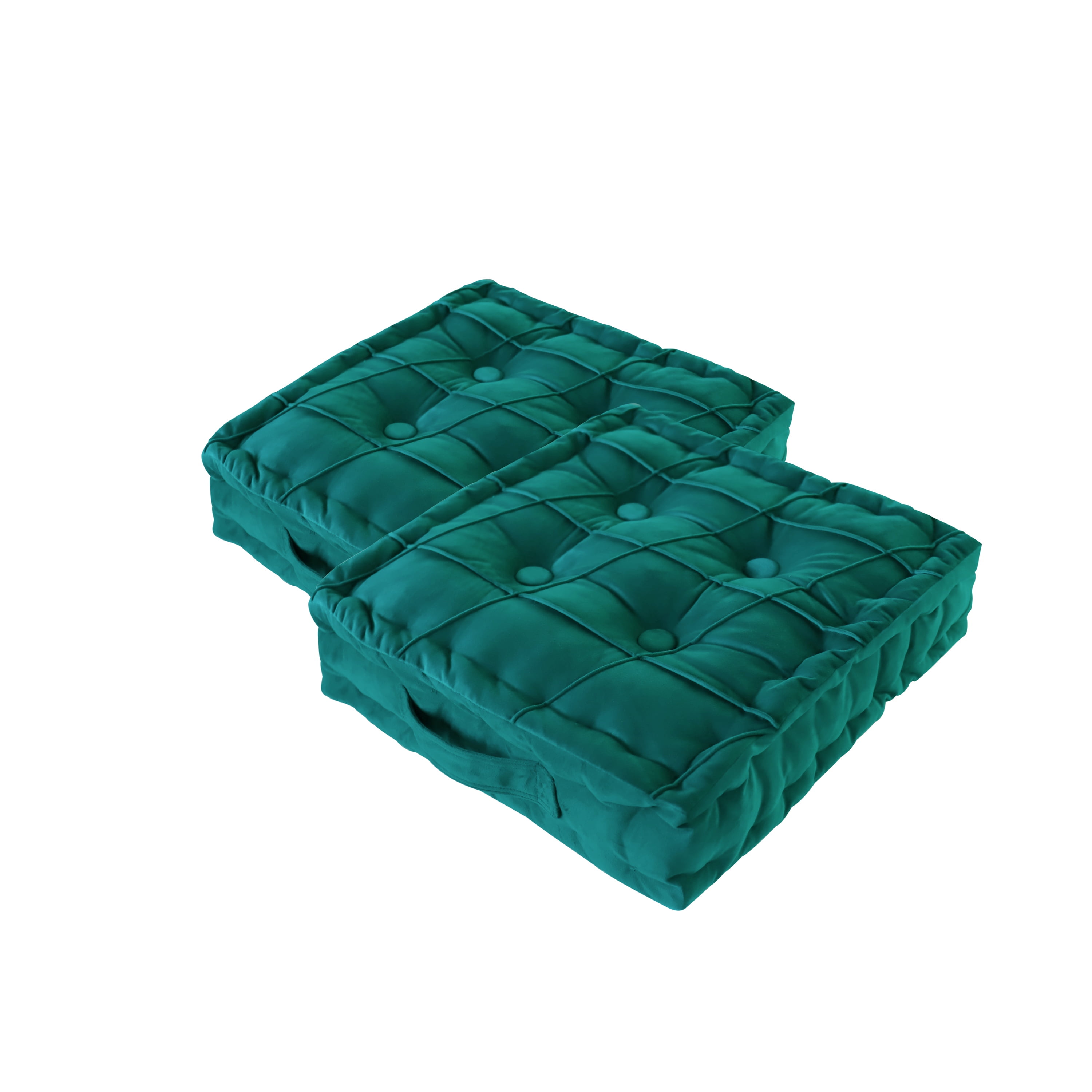 WOWMAX 2PCS Square Floor Pillow, Sitting Pillows for The Floor, Large ...
