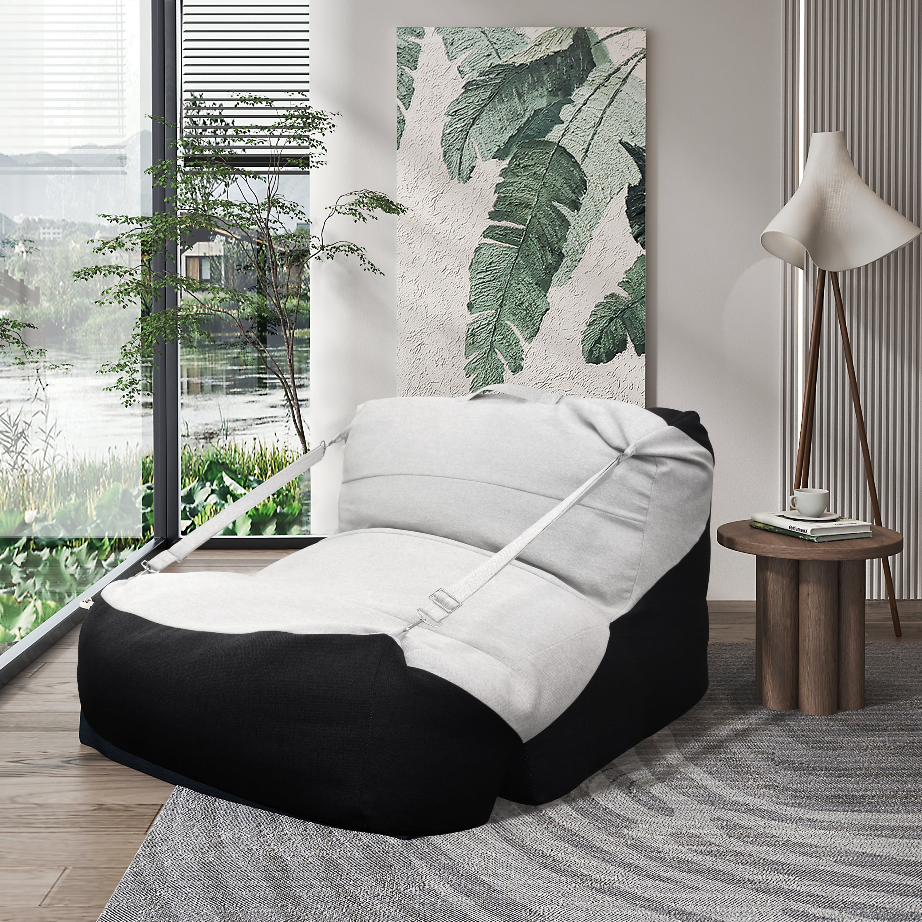 WOWMAX Bean Bag Chairs for Adults with Filling, Big Bean Bag Chairs for ...