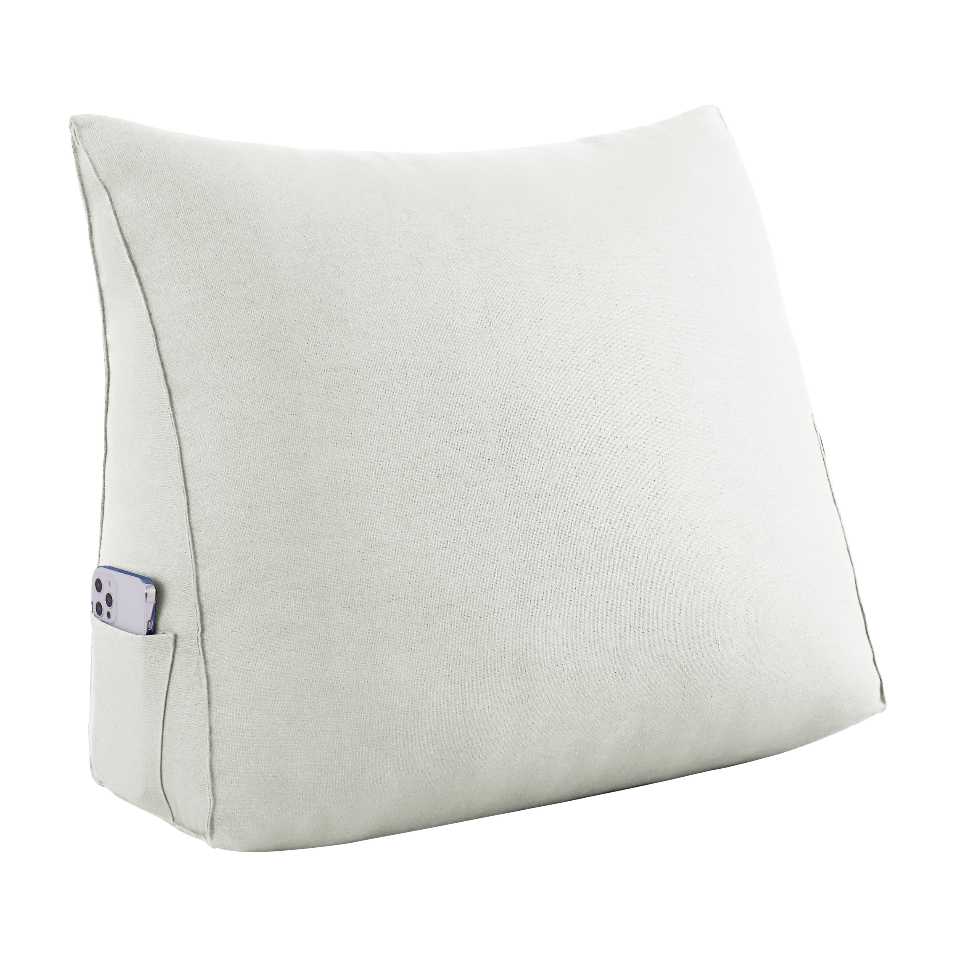 WOWMAX Large Triangle Bolster Daybed Back Soft Pillow with Removable ...
