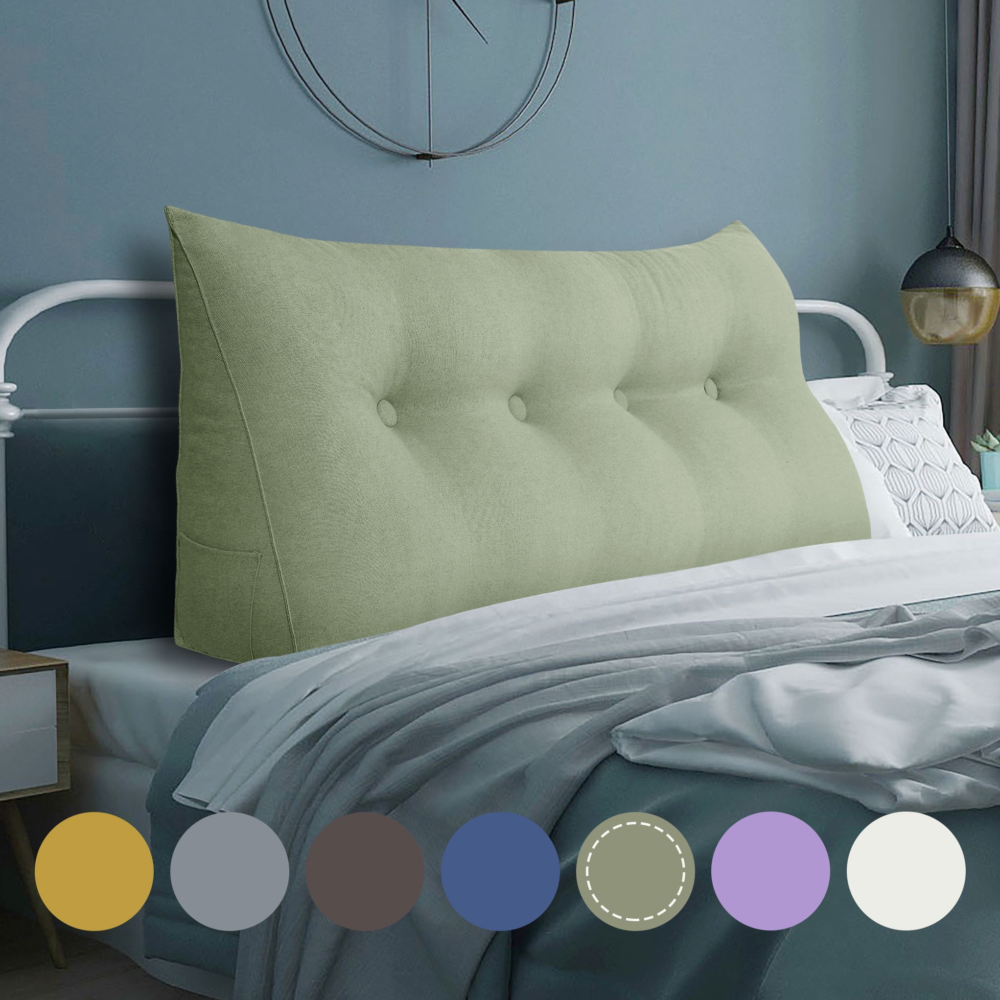 WOWMAX Sofa Daybed Large Filled Triangular Wedge Cushion Bed Backrest ...