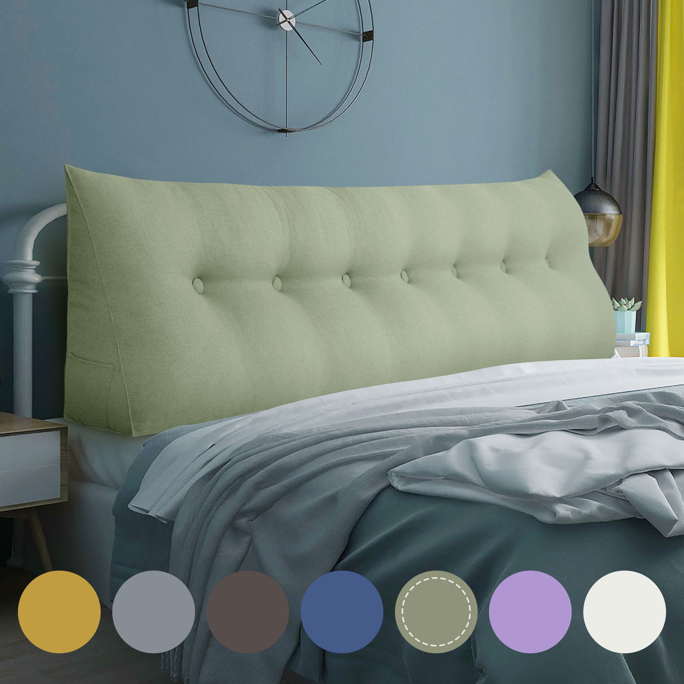 WOWMAX Sofa Daybed Large Filled Triangular Wedge Cushion Bed Backrest ...