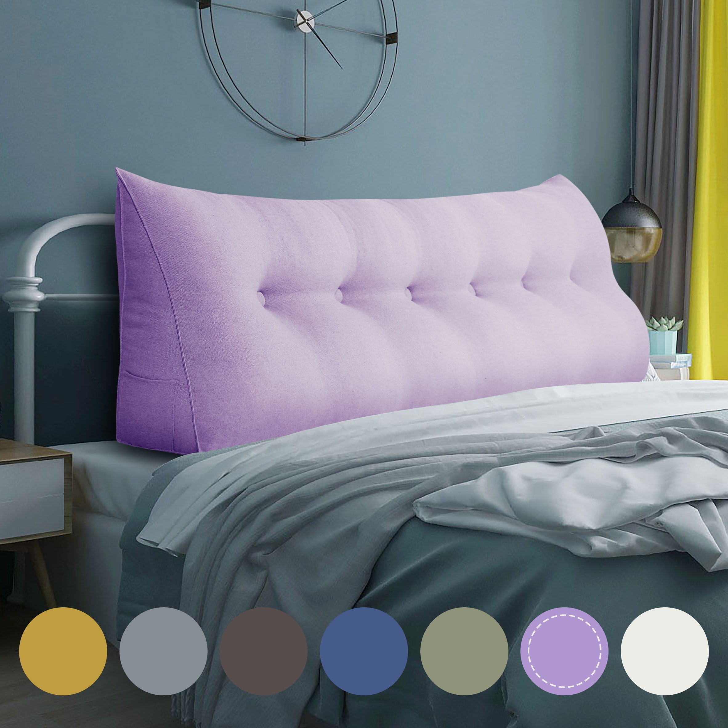 WOWMAX Sofa Daybed Large Filled Triangular Wedge Cushion Bed Backrest ...