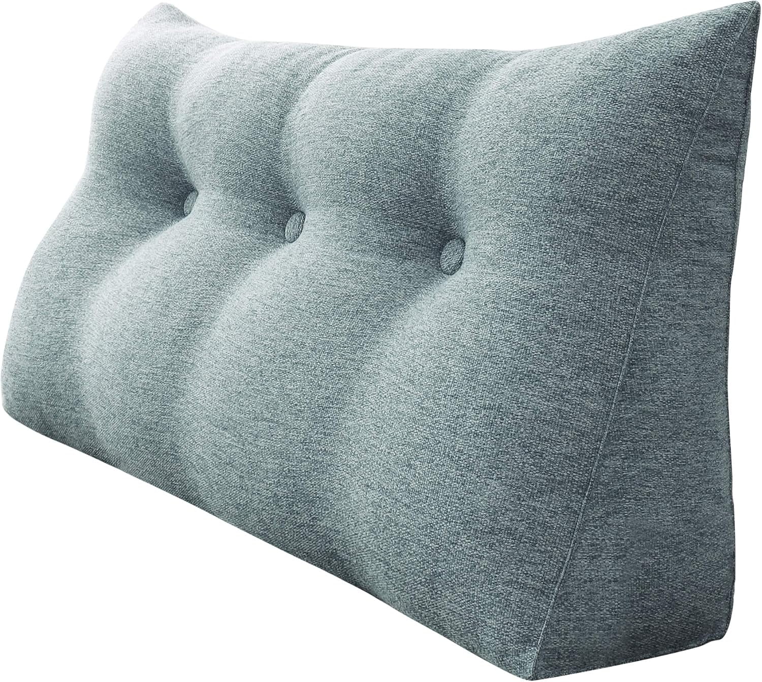 WOWMAX Triangular Wege Pillow Large Bolster Headboard Backrest ...