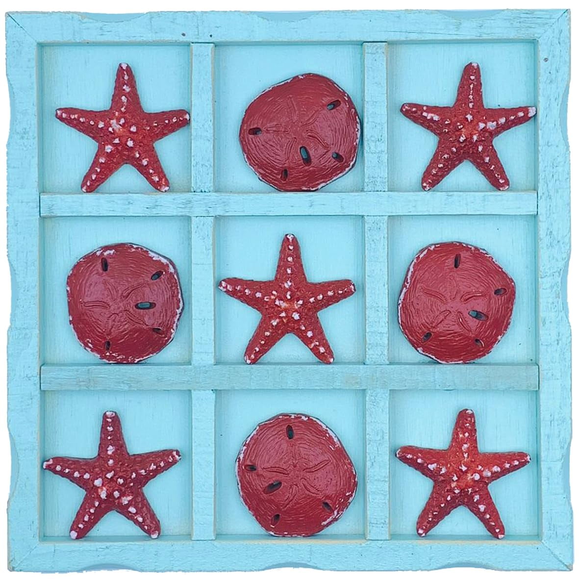 WOWME Starfish Wooden TIC OIF8 TAC Toe Noughts Crosses Board Games for ...
