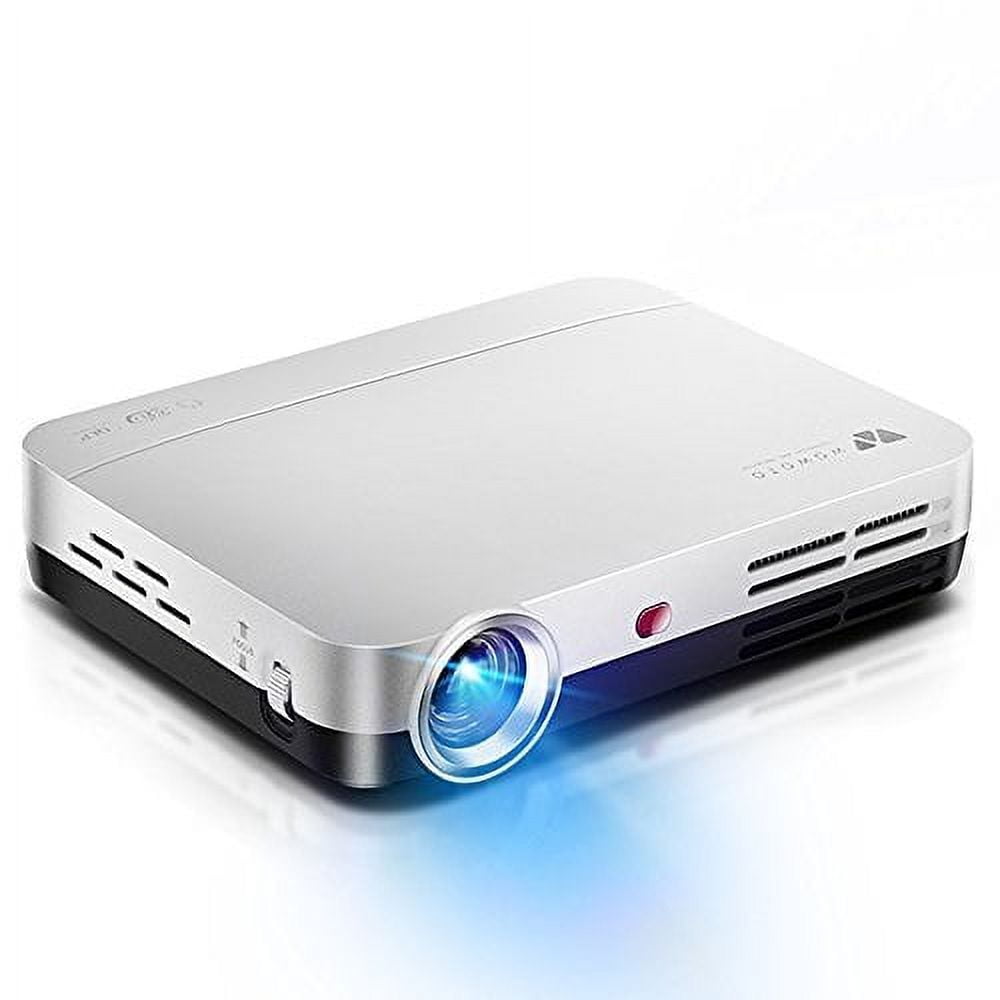 WOWOTO DLP LED Video Projector 1280x800 HD Support 1080P Android 4.4 OS ...