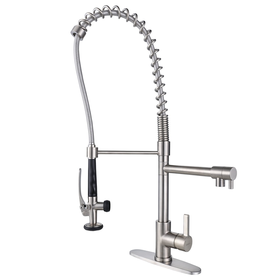 WOWOW Commercial Kitchen Faucet with Pre-Rinse Sprayer, WOWOW Solid ...