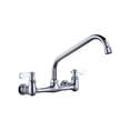 WOWOW Commercial Sink Faucet with 10” Swivel Spout, 8" Center Wall ...
