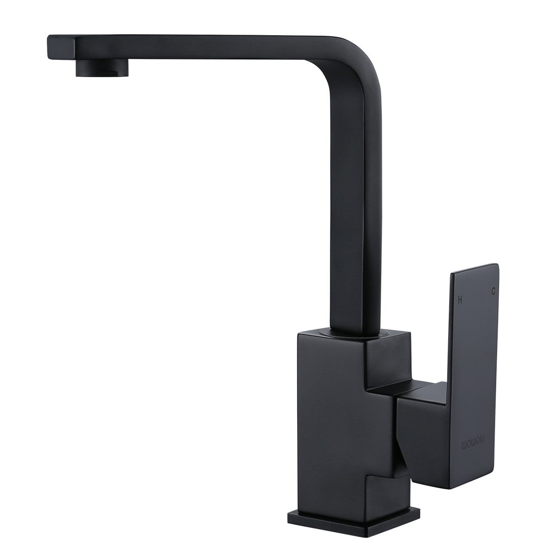 WOWOW Kitchen Sink Faucet Single Handle Mini Bar Faucet Black Universal ...
