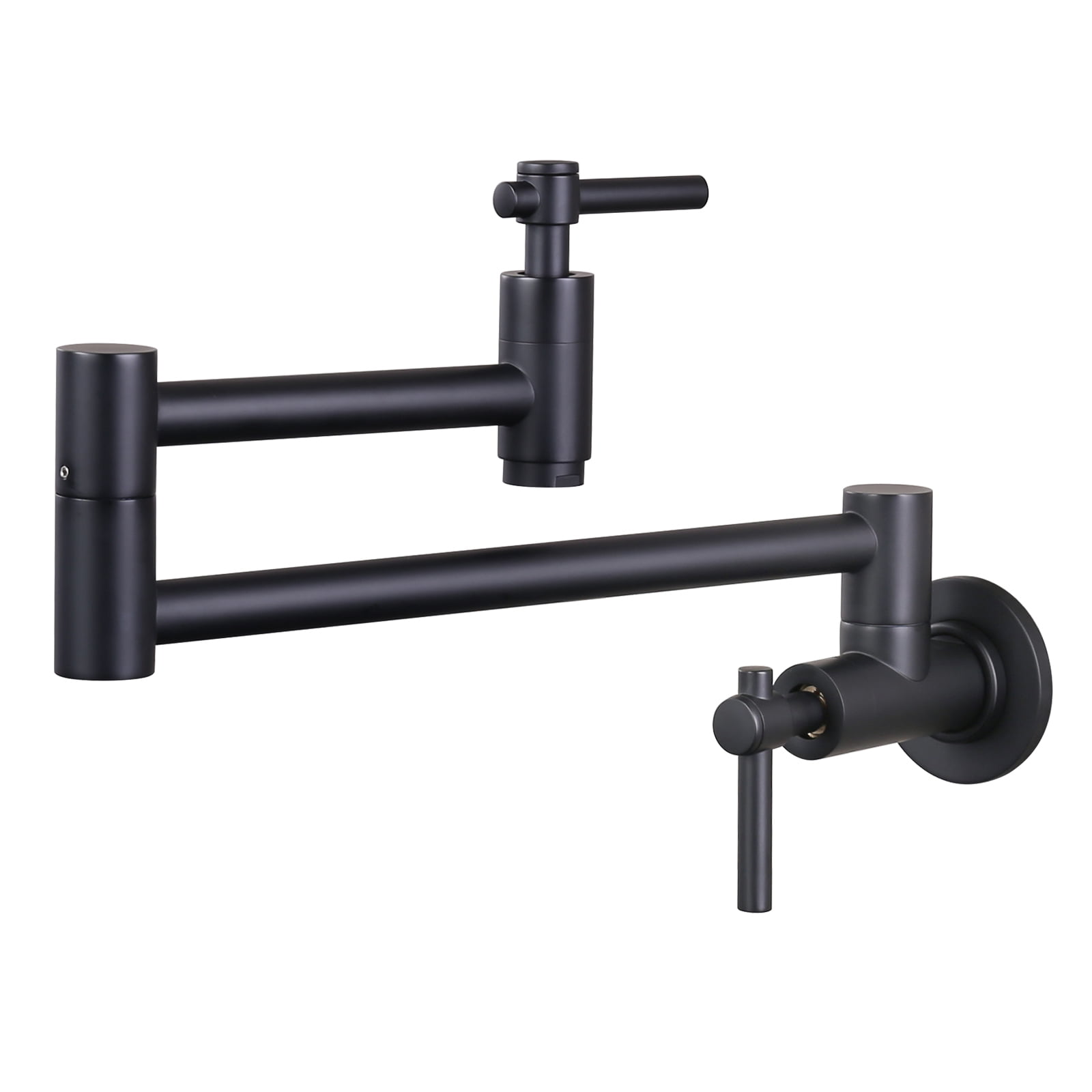 WOWOW Pot Filler Faucet Wall Mount, Folding Kitchen Faucet with Double ...