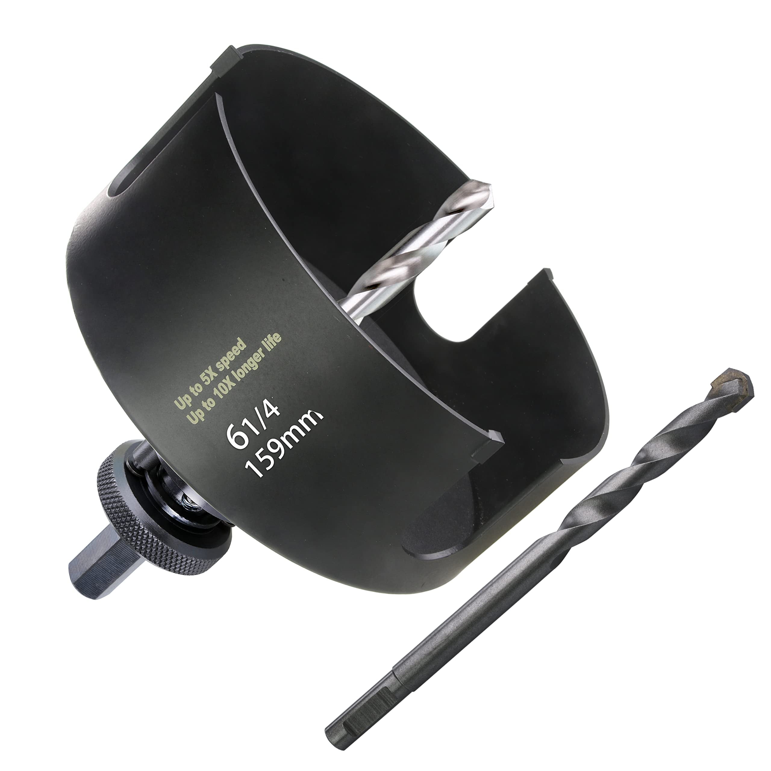 WOWSUPM 6-1/4" Carbide Tipped Deep Hole Saw Cutter 2.36” Depth for ...