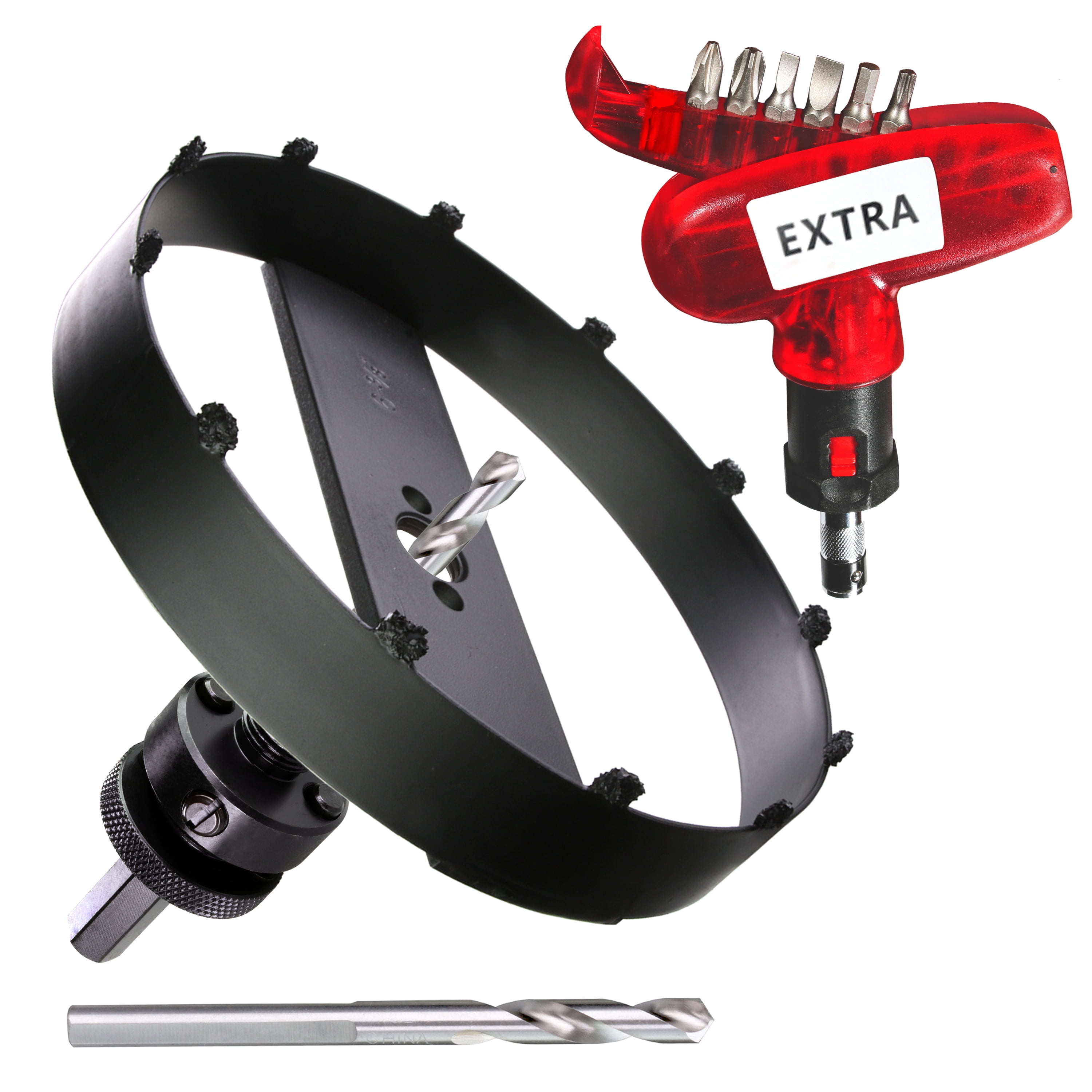 WOWSUPM 6-3/8” Hole Saw for 6” Recessed Light Carbide Grit Hole Saw ...