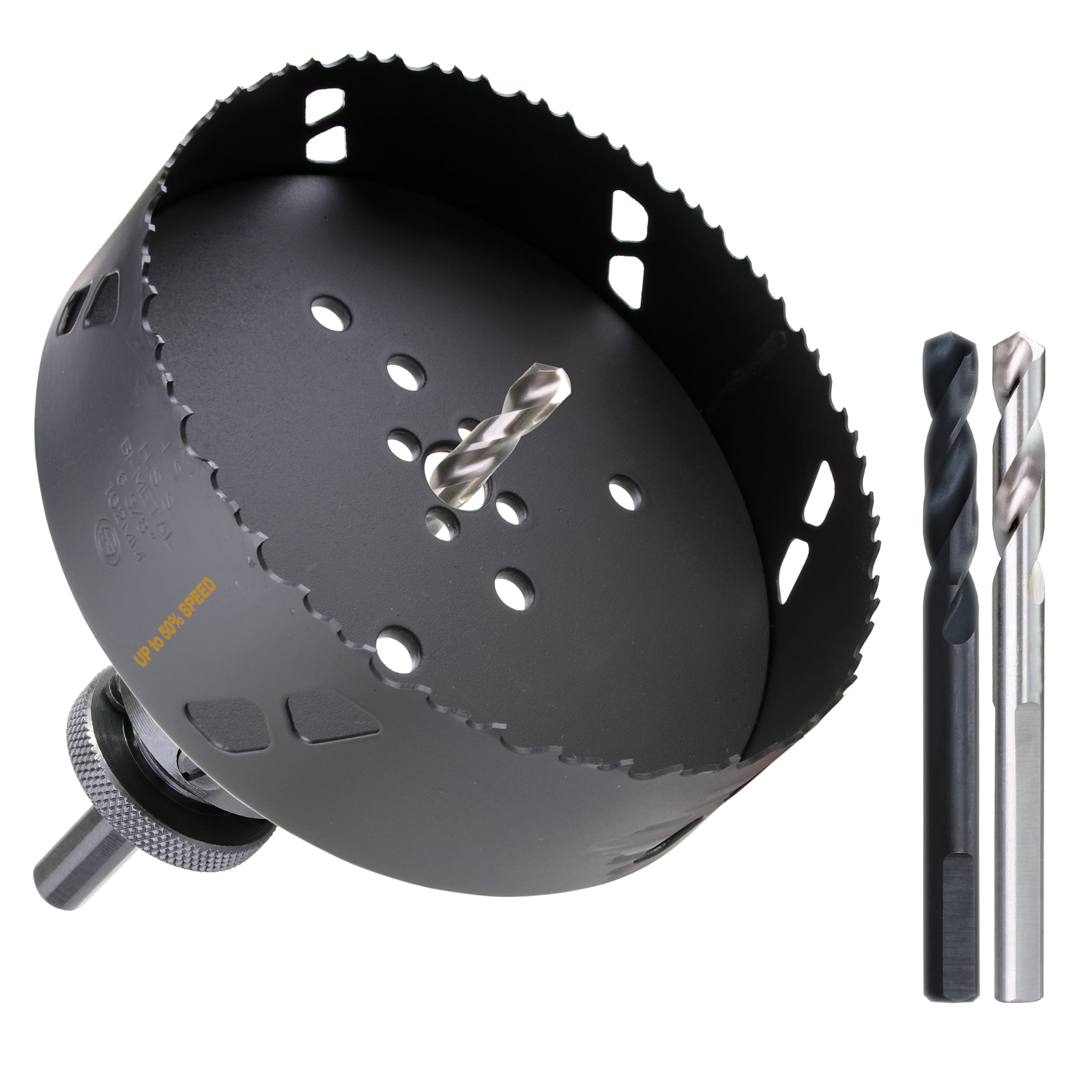WOWSUPM 6-3/8 in, High-Speed Steel, Heavy Duty, Bi-Metal Hole Saw ...