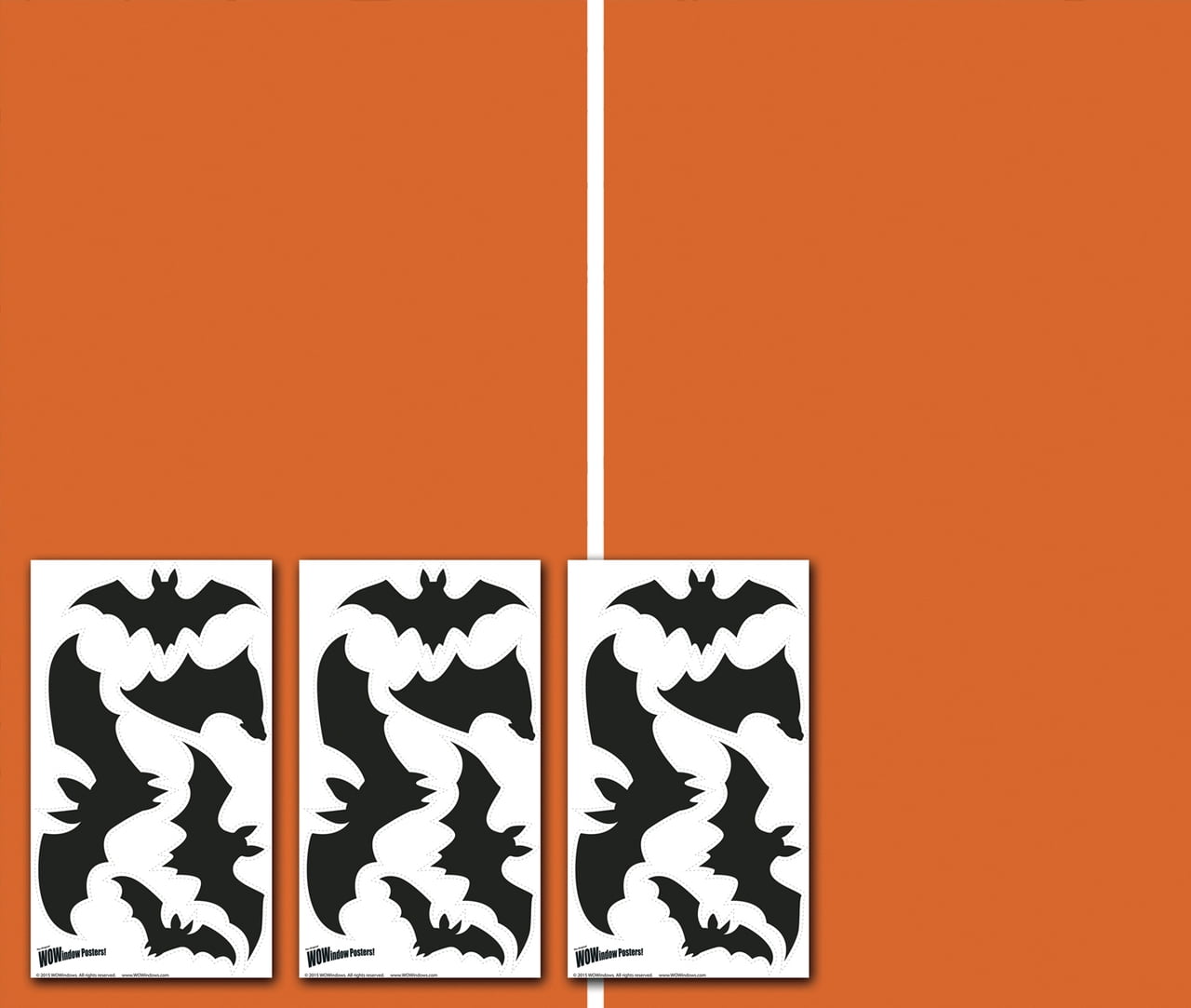 Make A Scene Bats Interactive Decals 34.5"x60" Backlit Posters ...