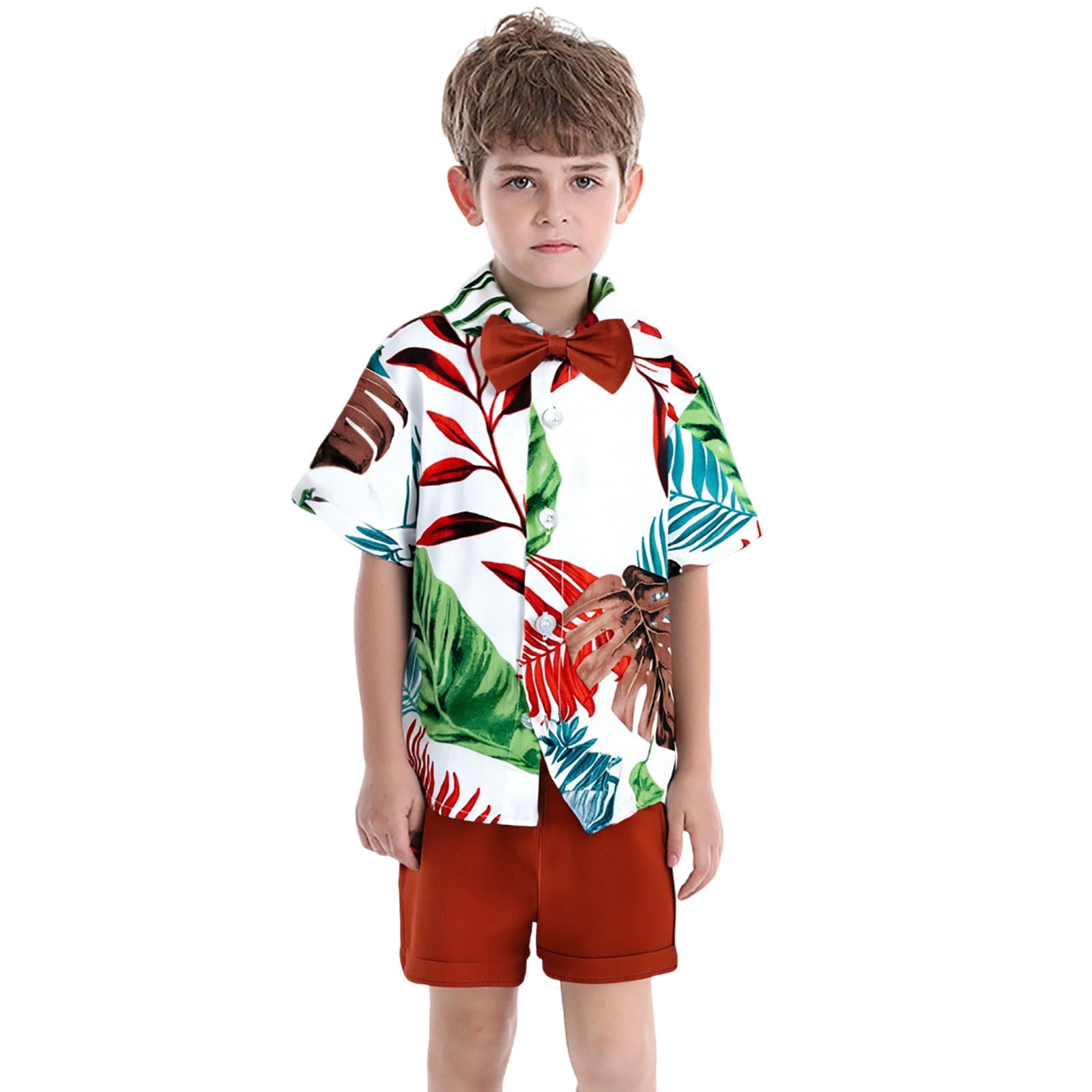 WOYY Baby Boys Summer Outfits Beach Vacation Short Sleeve Shirt ...