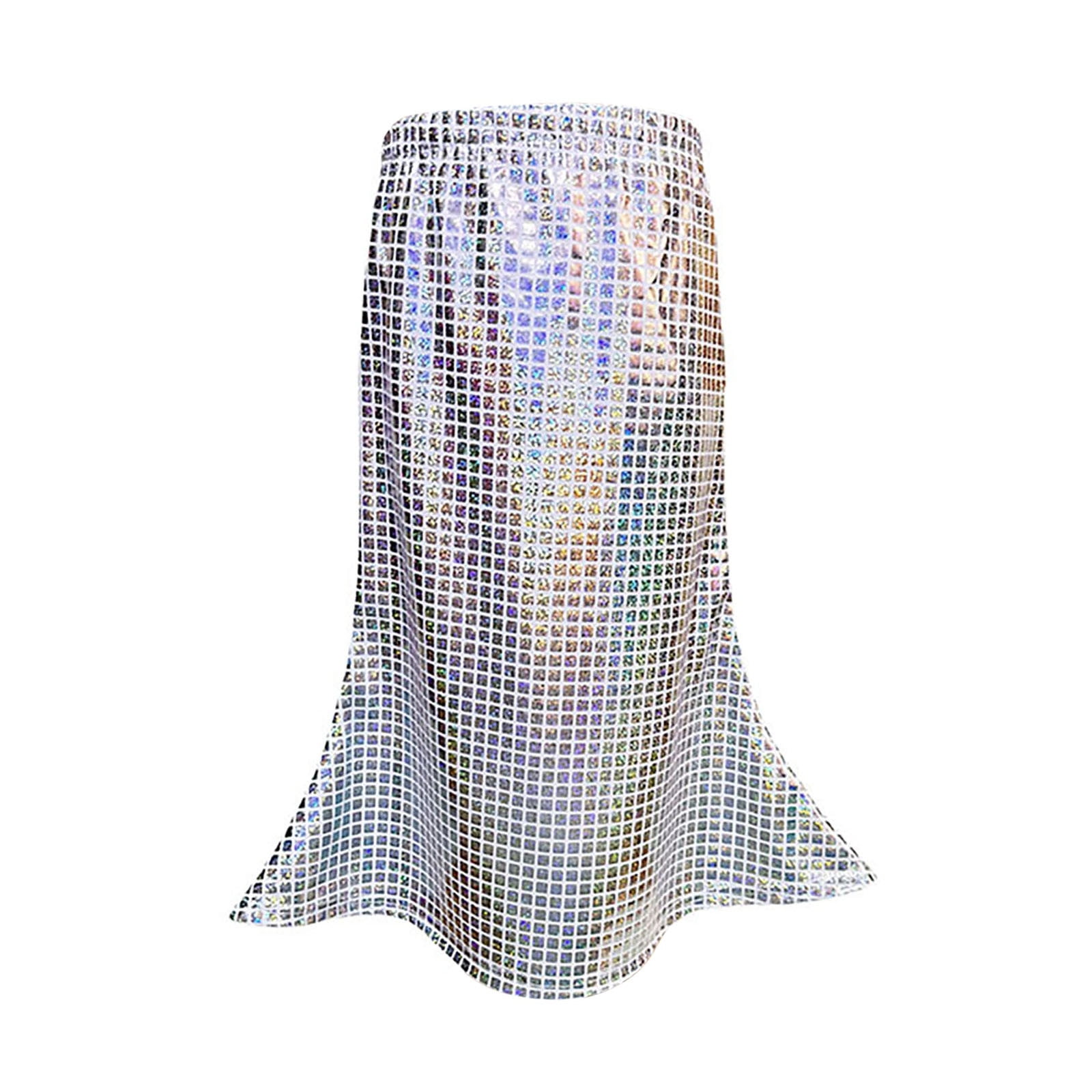 WOYY Big Girls Shiny Metallic Fishtail Skirt for Ballet Dance Party ...