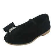 Dyfzdhu Girls Sandals Rhinestone Flower Shoes Low Heel Flower Wedding Party Dress Pump Shoes ...