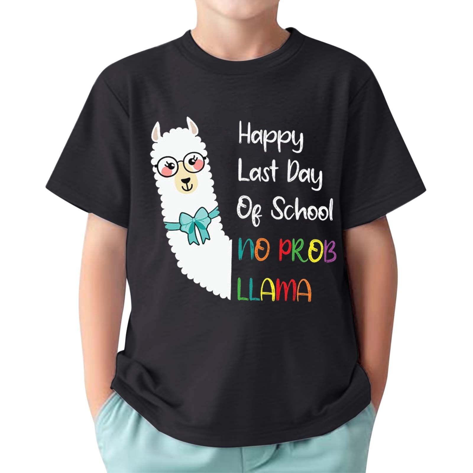 WOYY Little Boys Last Day of School T-Shirt Short Sleeve Graphic T ...