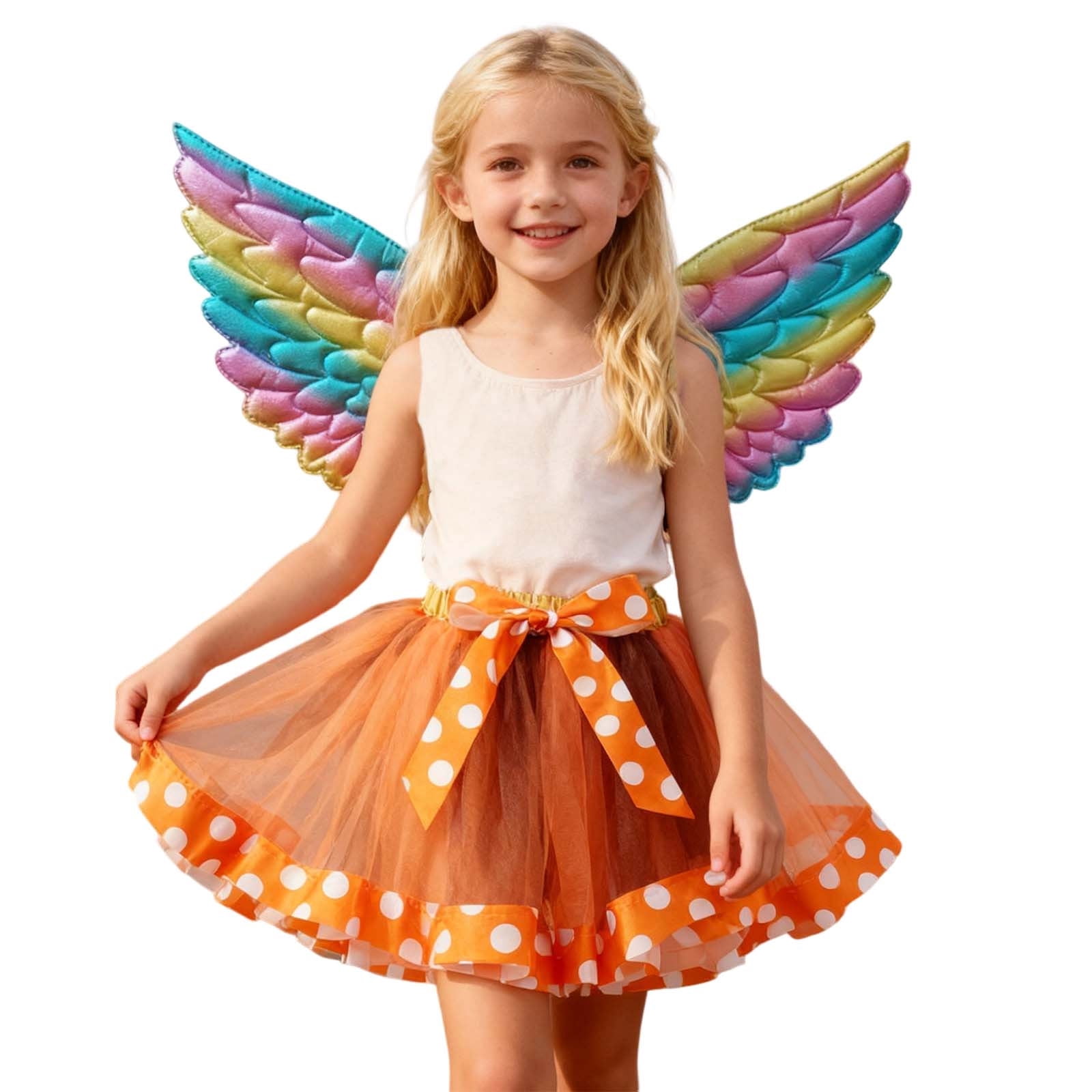 WOYY Little Girls Carnival Party Tutu Skirt Puffy Tulle Skirt with ...