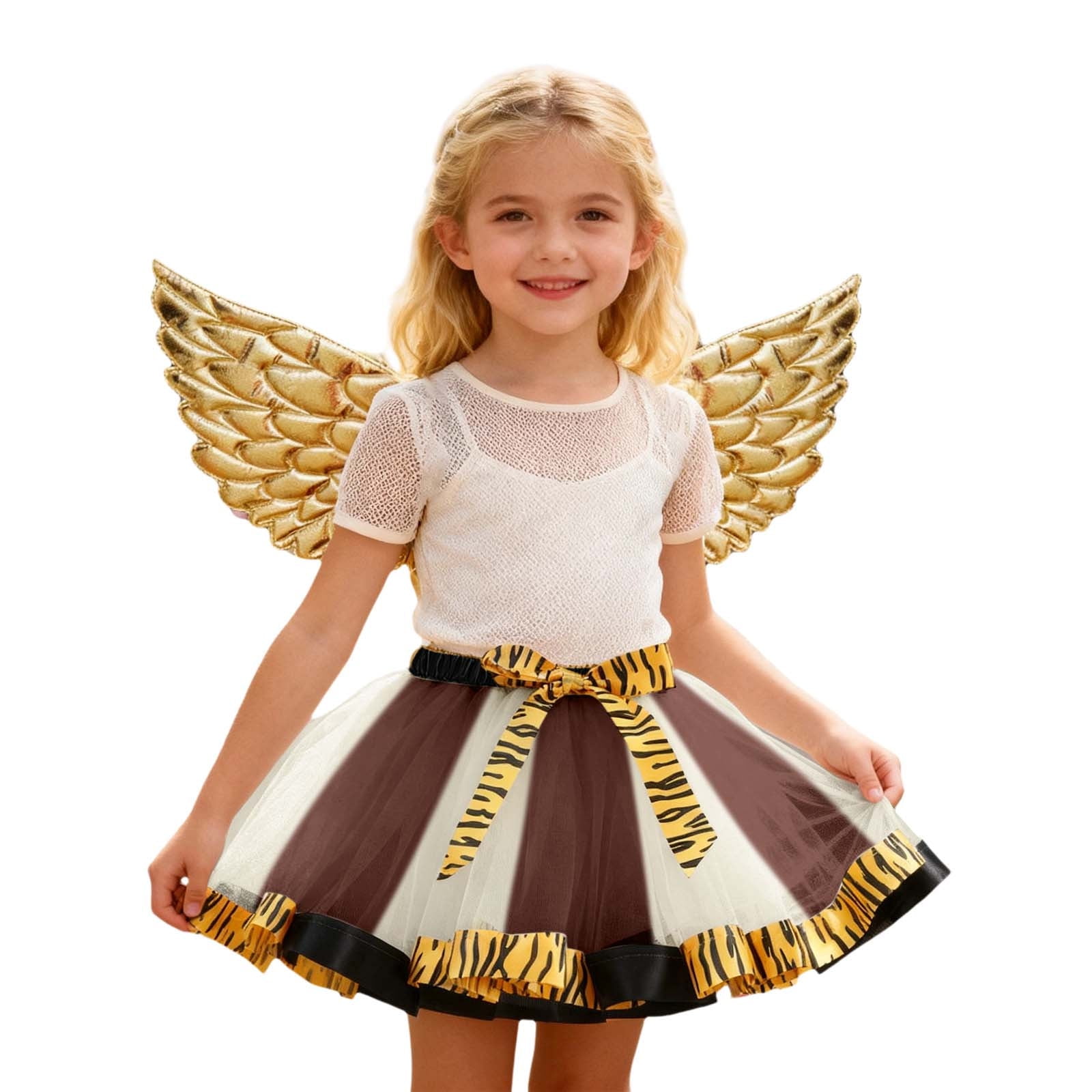 WOYY Little Girls Stage Performance Tutu Skirt Party Dance Puffy Tulle ...