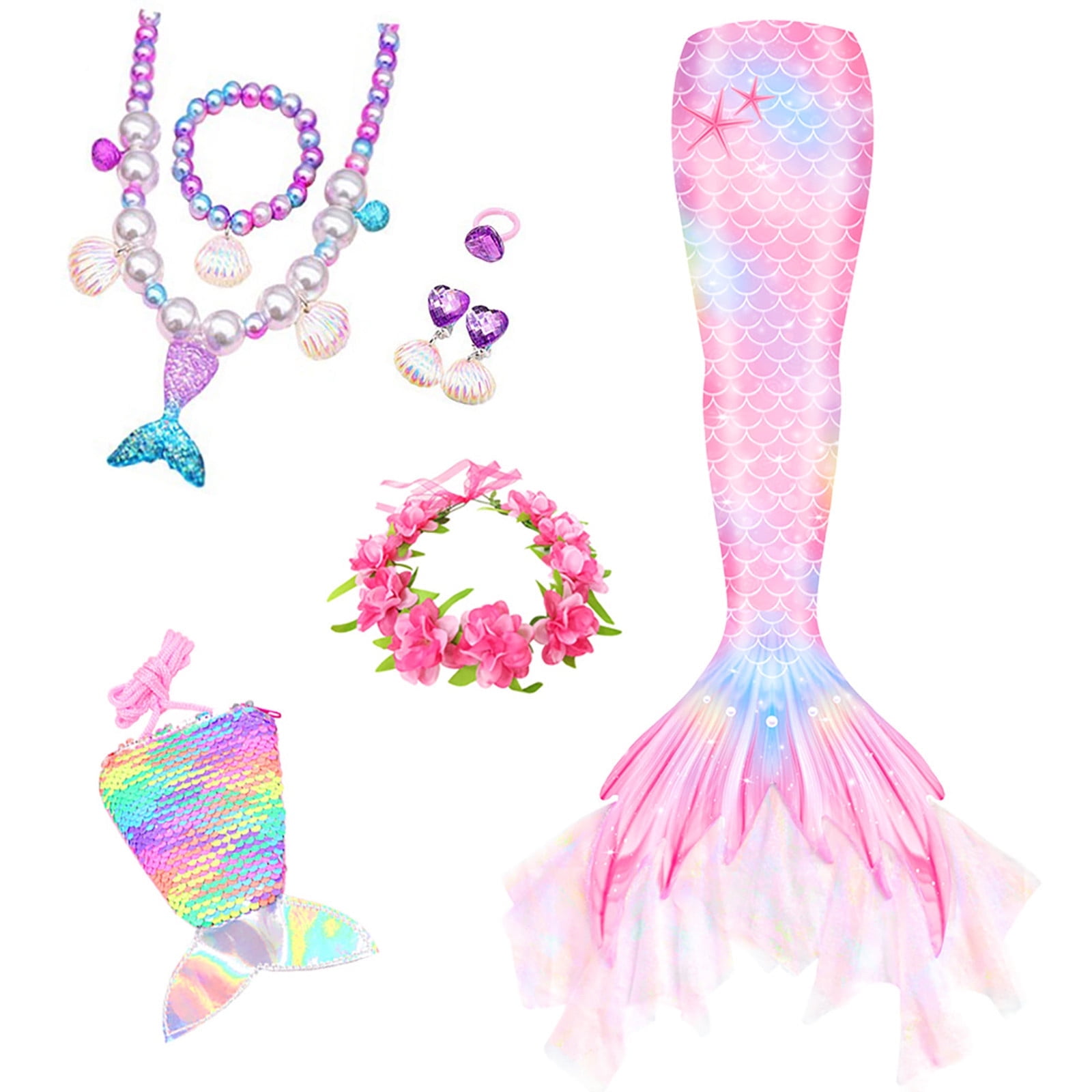 WOYY Little Girls Swimsuit UPF50+ Beach Bathing Suit Swimwear for Kids ...