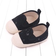 Zwiiyzr Girls Baby First Walking Shoes 0-15 Months Infant Dress Shoes Non-Slip Rubber Sole High ...