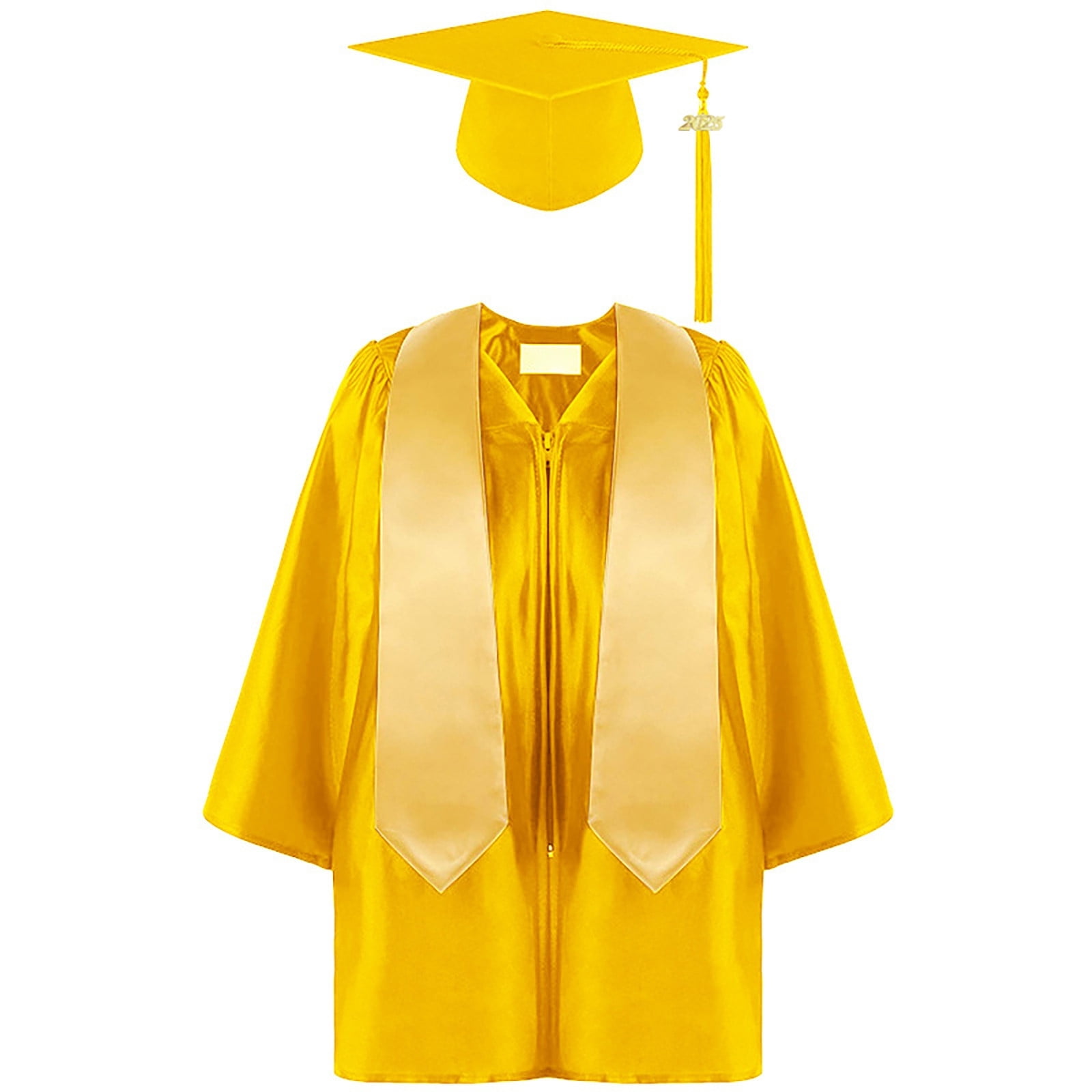 WOYY Preschool Kindergarten Graduation Gown Cap Set with Tassel and ...