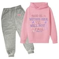 WOYY Teen Girls Letter Print Casual Hoodie Jogger Pants Outfits ...