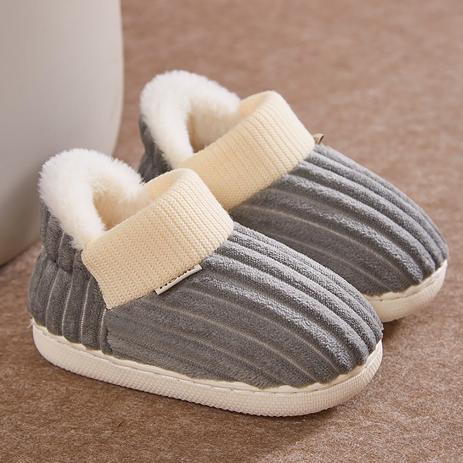 WOYY Toddler Girl's House Slippers Non Bedroom Home Shoes Winter Warm ...